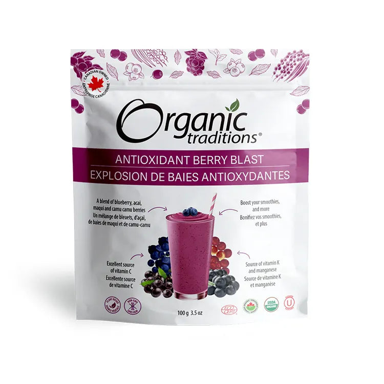 Organic Mixed Berries Powder 100g - Vital Food