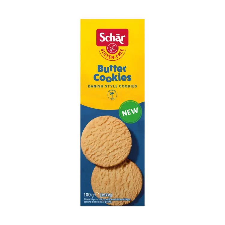 Schar Cookies Butter Flavor, Gluten Free 100g – Vital Food